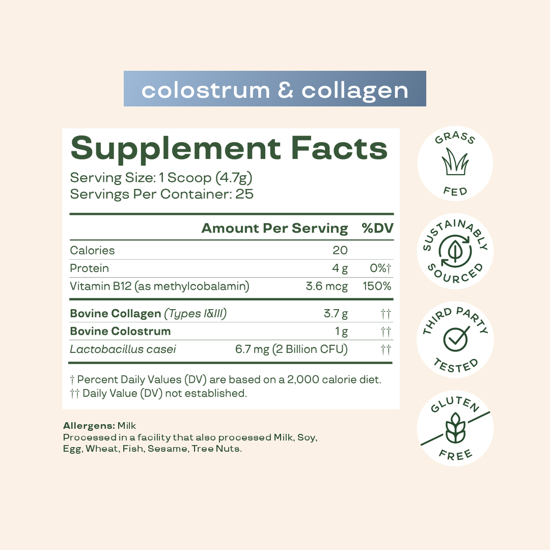 Colostrum & Collagen Peptides | Bloom Nutrition