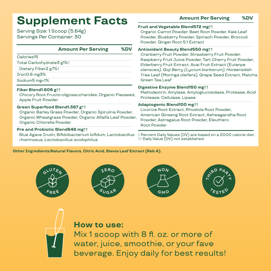 Greens and Superfoods| Bloom Nutrition