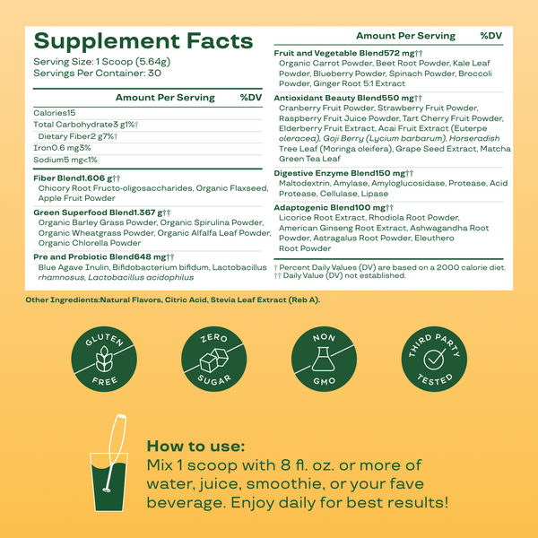 Greens and Superfoods| Bloom Nutrition